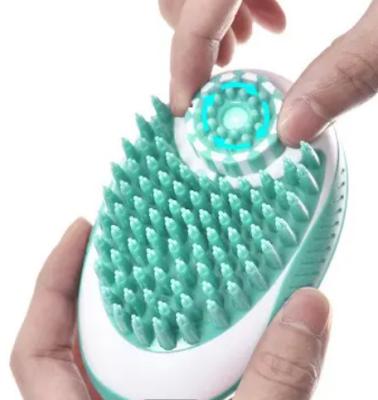 Cina Il massaggio del bagno della spazzola del lavaggio dell'animale domestico dell'ABS spazzola le setole molli del silicone in vendita