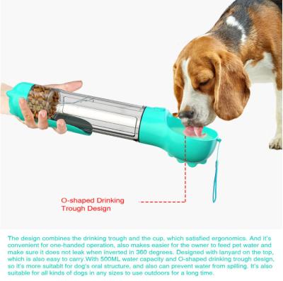 Cina Bevitore portatile del cane del cane 500ML della bottiglia di acqua del cucciolo portatile dell'erogatore in vendita