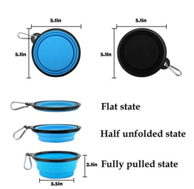 Cina Alimentatore di gomma della bevanda di viaggio della ciotola del cane del TPE dell'alimentatore di Costom della ciotola lenta del cane in vendita