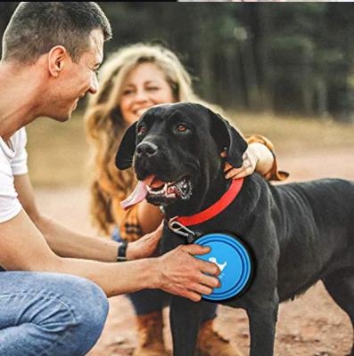 Cina Alimentatore di gomma della bevanda di viaggio della ciotola del cane del TPE dell'alimentatore di Costom della ciotola lenta del cane in vendita