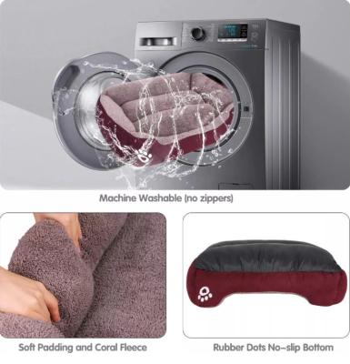 China Custom Breathable Pet Crate Bed Dog Sofa Bed Double Sided for sale