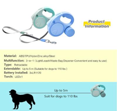 Cina Nylon d'estensione ritrattabile automatico del guinzaglio del cane per la camminata all'aperto in vendita