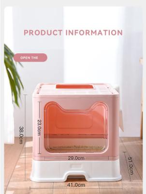 Cina Auto pulizia automatica di plastica Cat Litter astuta di Cat Toilet Box in vendita