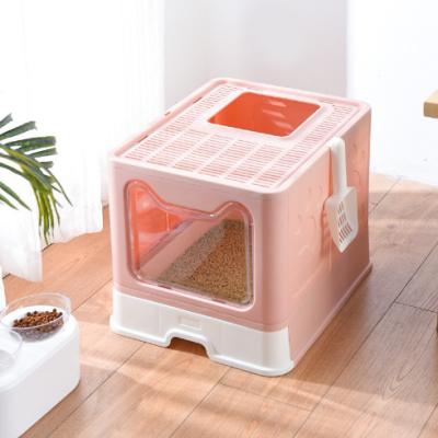 Cina Auto pulizia automatica di plastica Cat Litter astuta di Cat Toilet Box in vendita