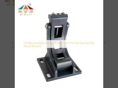 Full Box Sunshade Awning Accessories 2 Pin Iron Awning Wall Mount Brackets
