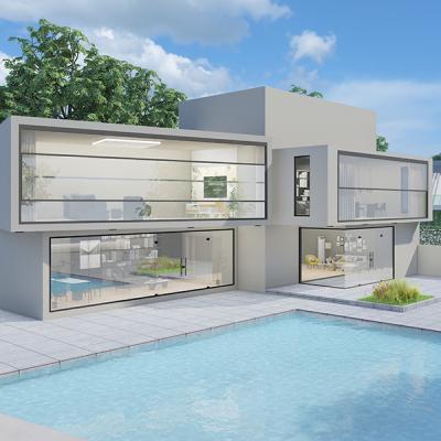 Cina Finestra elevatrice intelligente, finestra francese, finestra balcone, finestra intelligente in vendita