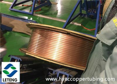 China Refrigeration Copper Compression Fittings 0.8 Mm Wall Thick Pancake Copper Tube Coil for sale
