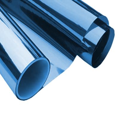 China Van de de Tint Vinylomslag van Chrome van het luxeontwerp Blauwe de auto verpakkende film 1.52m×18m Te koop