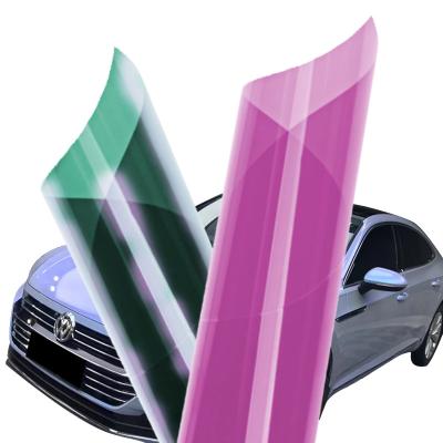China Van de de Tint Vinylomslag van Chrome van het luxeontwerp Blauwe de auto verpakkende film 1.52m×18m Te koop