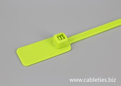 China DEMOELE 5*180mm double teeth locking with high tension serialized flag marker cable ties for sale