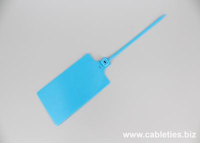 China DEMOELE 255mm PP material identification security seal cable ties with big tag marker for sale