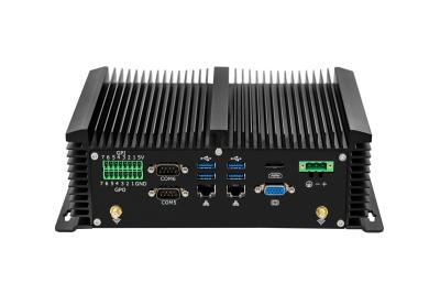 China Fanless Industrial Box PC Intel 10th Gen Core i3 i5 i7 4 Gigabit LAN 12 COM 9-36V Mini Computer for sale