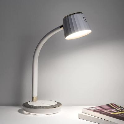 China Desk Lamp with QI Wireless Charing Station LED Table Lamp Eye-Caring Table Lamp Nightstand Reading Lamp Study Light for sale