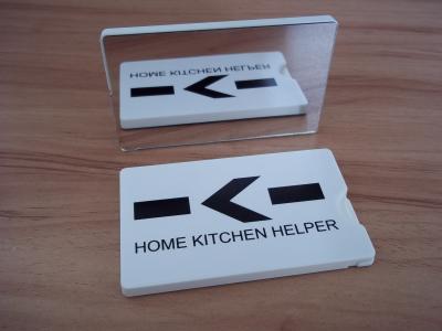 China hotel/house use credit card shape dental floss with mirror for sale