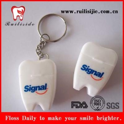 China premium promotions 10m colorful tooth shape dental floss for sale