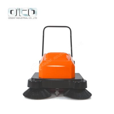 China commercial floor sweeper electrical power sweeping machine walk behind floor cleaning machine for sale