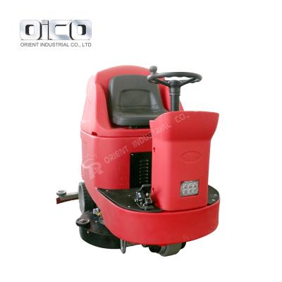 China V8  battery powered floor scrubber  ride-on floor scrubber machine for sale