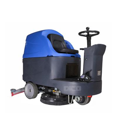 China OR-V8 ride on floor scrubber  warehouse floor cleaning machine automatic floor scrubber with battery for sale