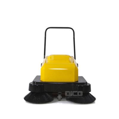China P100A  compact mechanical sweeper walk behind cleaning machine small pavement sweeping machine for sale