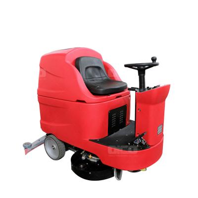China OR-V8  industrial ride on scrubber warehouse epoxy floor scrubber floor washing cleaning machine for sale