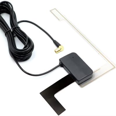 China RIDA Antennaer RDYLTF-1 Universal Car Radio Window Glass Mount DAB Audio Broadcasting Adhesive Window Antenna SMB Adapter 15dBi for sale