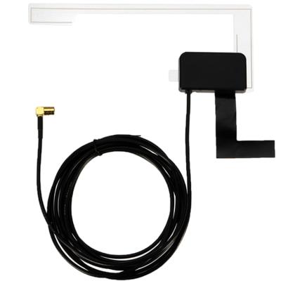 China DAB+ Digital Car Radio Antenna with SMB Connector 3M Cable Linear Polarisation for sale