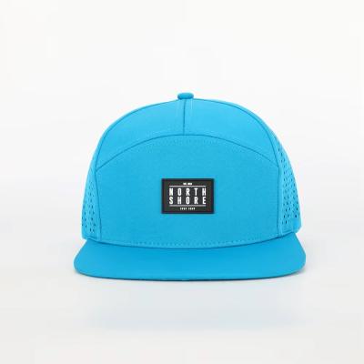 Cina Custom Front Flat Peak Snapback Profillo medio 7 pannello Snapback Hat in vendita