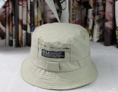 China custom logo cotton fit one colour Bucket Hat and Fishing Cap (YC-BK002) for sale