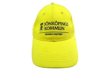 China Custom Hats - 100% cotton embroidered sports caps,yellow color baseball caps for sale