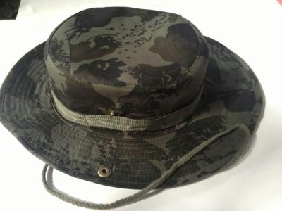 China Men's Cheap Custom Hat Striped Woodland Desert Camouflage Boonie Hat for sale