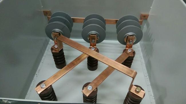 Epoxy Covered Current Connection Copper Busbar for Medium Voltage Box