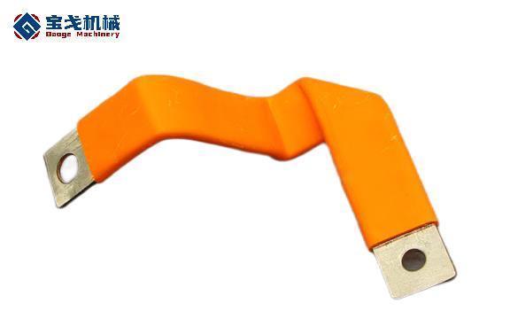 PVC Cover Bending Copper Bus Bar with Nickel Plated Surface Treatment