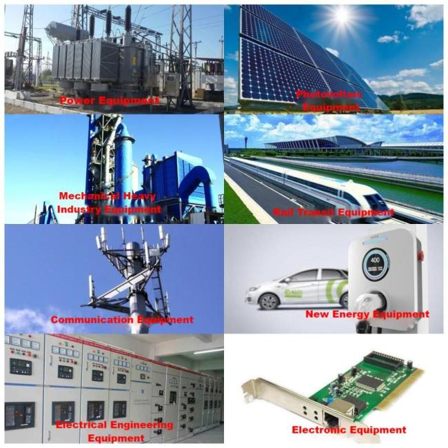 Joint of Copper Busbar by Bolts and Nuts in Electrical Power