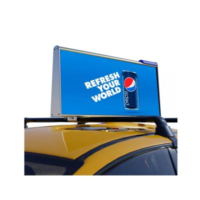 China Customized LED Taxi Roof Displays 960*320mm P2.5/P3/P4/P5 5500nits brightness for sale