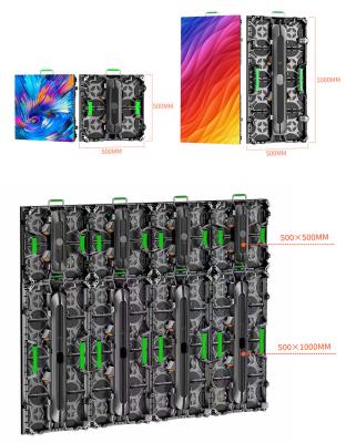China 500x500mm IP65 Stage Rental LED Display met vernieuwingssnelheid 3840Hz Nationstar LED's Te koop