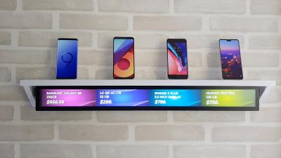 China Aluminum Customized Shelf Led Screen Usb Connection for sale