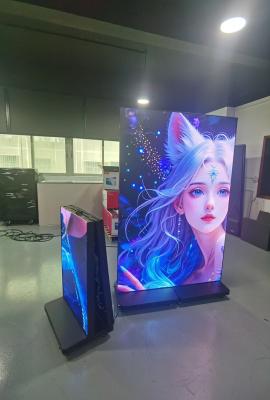 China P1.86 Foldable Poster GOB LED Display Floor Stand for exhibition airport hotel shopping mall for sale