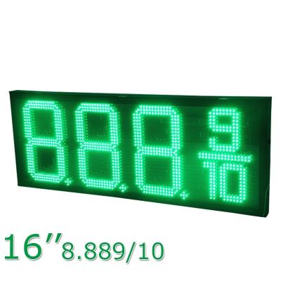 China RS485 5000mcd 24in Led Gas Station Signs Iron Cabinet for sale