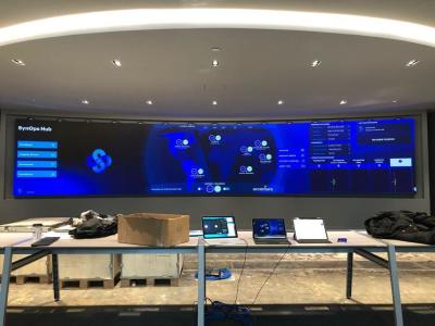 Cina Parete dell'interno 640*480mm 3840Hz P1.667 dell'esposizione di LED di RGB UHD per sorveglianza in vendita