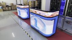 Soft LED Screen Creative 3D Effect Display DJ booth desk video wall