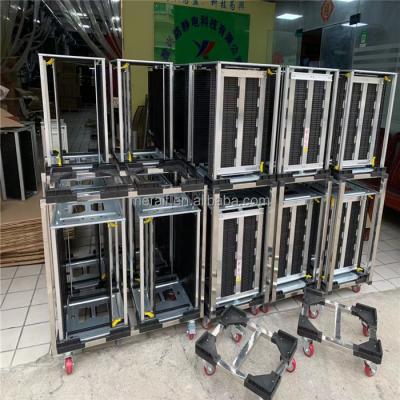 China Esd Magazine Rack Durable Folding SMT ESD PCB Magazine Rack For SMT PCB Loader for sale