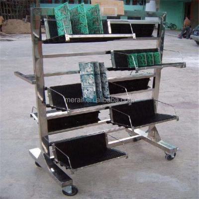 Cina CARRETTO di STOCCAGGIO del PWB di SMT della vendita all'ingrosso di prezzo franco fabbrica, CARRELLO del PWB di ESD in vendita
