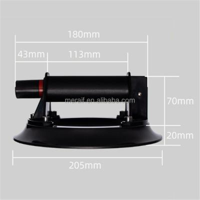 Cina Tazza tenuta in mano di aspirazione della pompa di vuoto di Meraif 8inch 200mm con la maniglia dell'ABS per la lastra di pietra di vetro in vendita