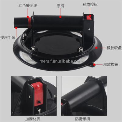 Cina Tazza tenuta in mano di aspirazione della pompa di vuoto di Meraif 8inch 200mm con la maniglia dell'ABS per la lastra di pietra di vetro in vendita