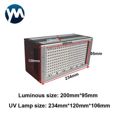 Cina lampada UV di alto potere LED di 365nm 385nm 395nm 405nm 600W per il trattamento di raffreddamento a aria in vendita