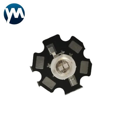 China 5W Epileds LED UV 365nm 395nm With 20mm 23mm for uv cure epoxy for sale