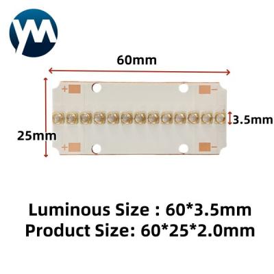China 39W PCB with Copper Plate UV Led Chip UV Module Ink Printer for Dry 365nm UV Curing Light for sale
