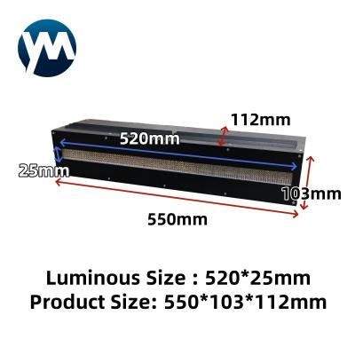 China Impressão de tinta UV de 1500W de 365nm a 405nm para sistema de cura UV refrigerado a ar à venda