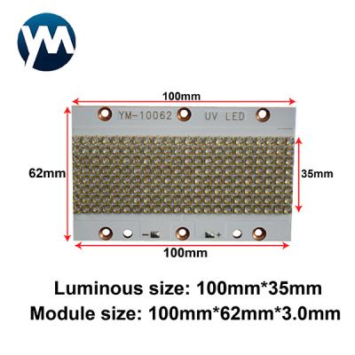 China UV LED Module 520W 3535 3W Quartz Lens LED Chip UV LED Module For Curing for sale
