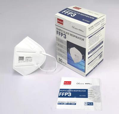 China 99% Min Filtration Efficiency FFP3 die Half Goedgekeurd Maskerce NB0370 filtreren Te koop